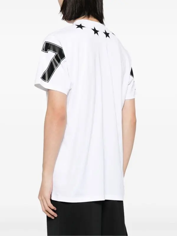 Givenchy Star Appliqué T-Shirt In White - 45% Off | Editorialist