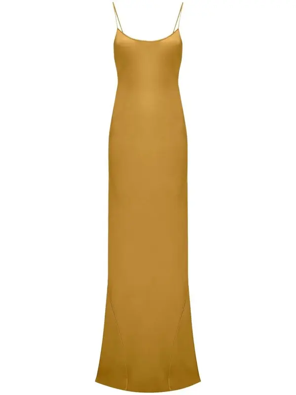 Victoria Beckham Cami Gown In Yellow - 60% Off | Editorialist