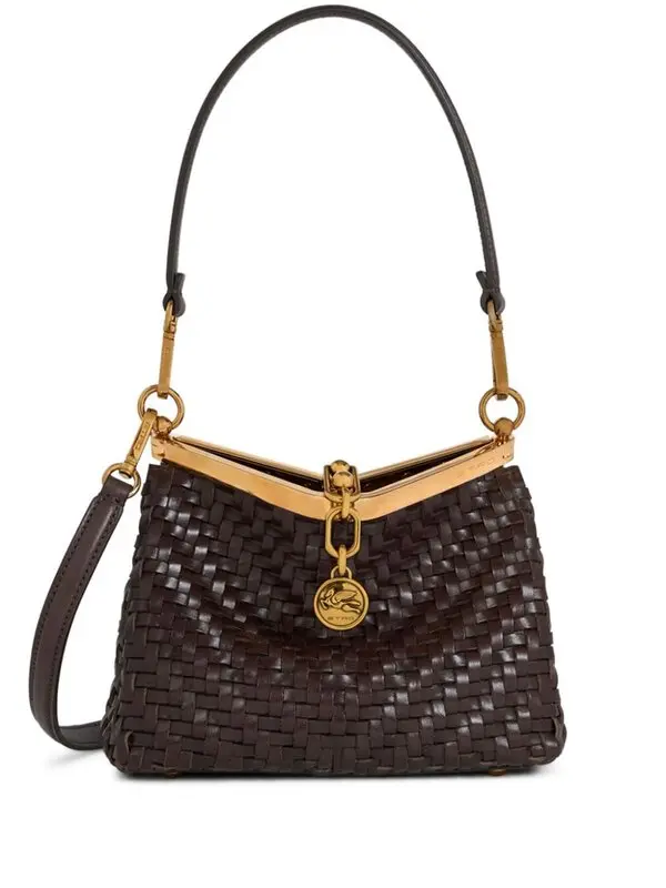 Etro Small Vela Woven Shoulder Bag