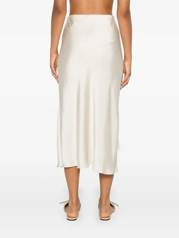 Brunello Cucinelli Satin Midi Skirt