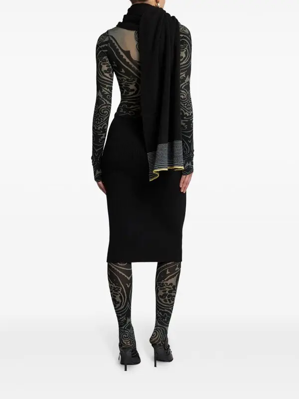Etro Ribbed-knit Midi Dress