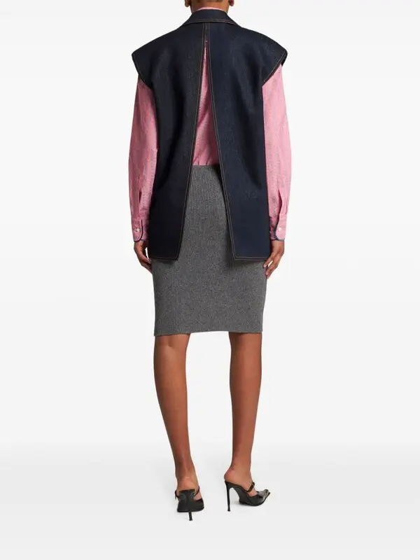 Etro Lurex Denim Vest