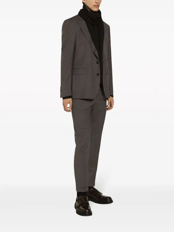 Dolce & Gabbana Pinstripe Single-breasted Jacket - Grey