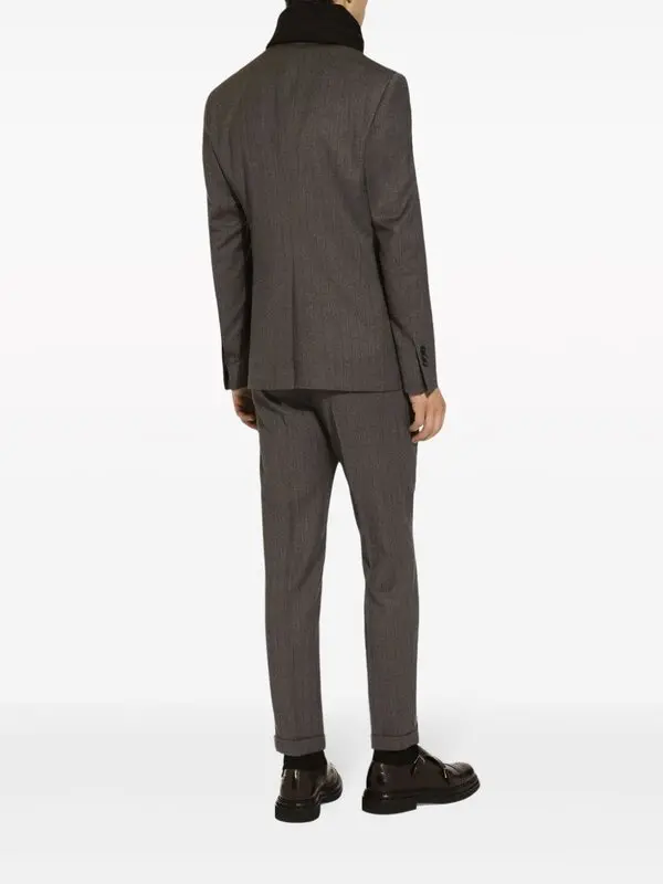 Dolce & Gabbana Pinstripe Single-breasted Jacket - Grey