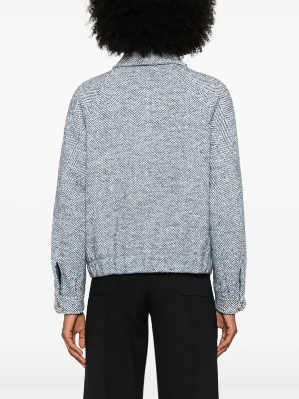 Woolrich Herringbone-pattern Jacket - Blue