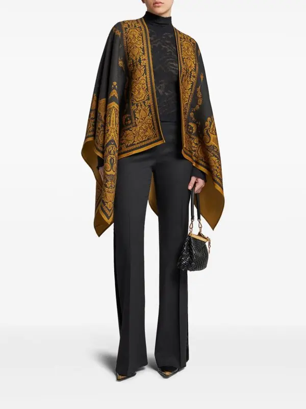 Etro Paisley-print Wool Cape