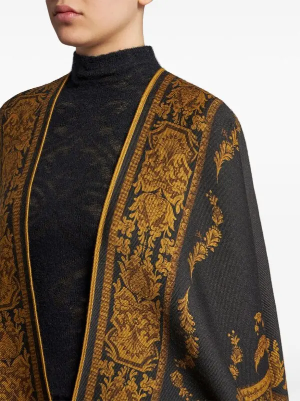 Etro Paisley-print Wool Cape