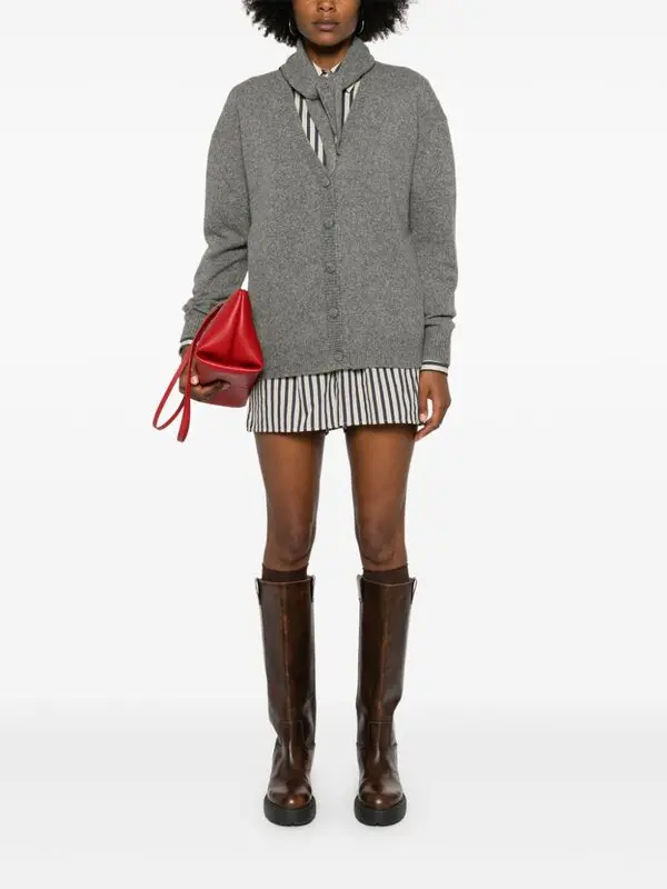Plan C Ribbed-knit Cardigan