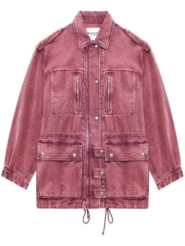 MARANT ETOILE Joanna Denim Jacket - Pink