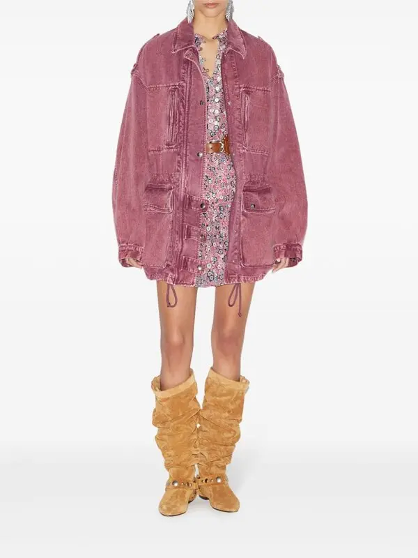 MARANT ETOILE Joanna Denim Jacket - Pink