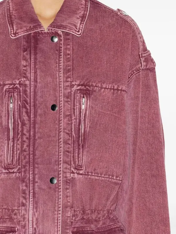 MARANT ETOILE Joanna Denim Jacket - Pink
