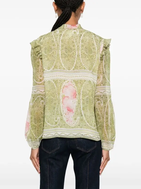 Giambattista Valli Floral-print Blouse - Green