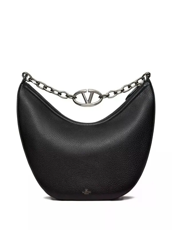 Valentino Garavani Vlogo Moon Shoulder Bag - Black