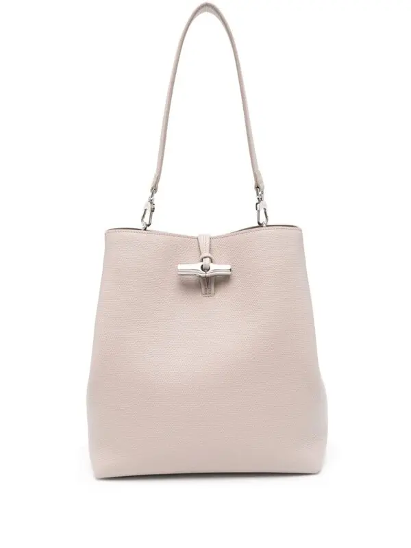 Longchamp Le Roseau Medium Shoulder Bag - Neutrals