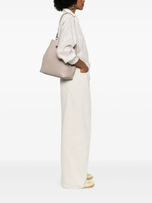 Longchamp Le Roseau Medium Shoulder Bag - Neutrals