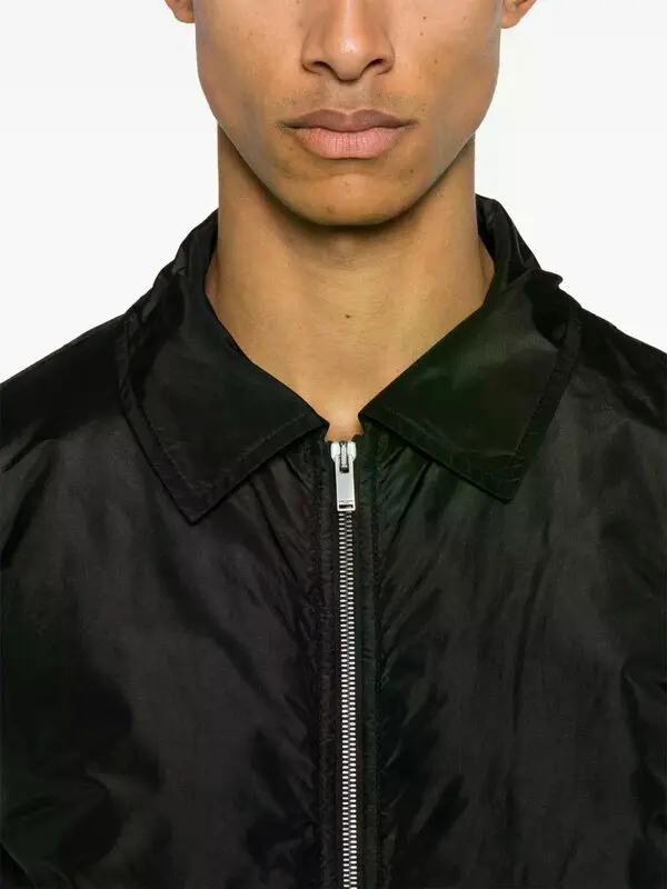 Saint Laurent Silk Bomber Jacket - Black