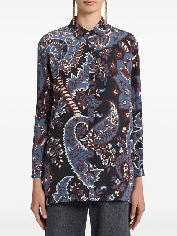 Etro Printed Silk Shirt