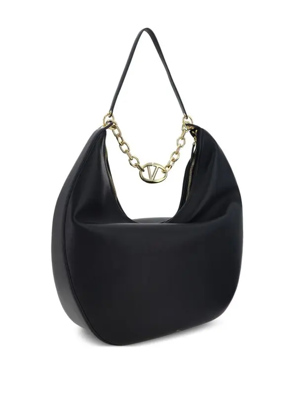Valentino Garavani Vlogo Gate Shoulder Bag - Black