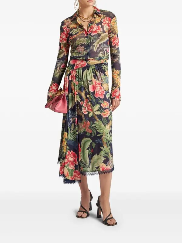Etro Printed Tulle Shirt