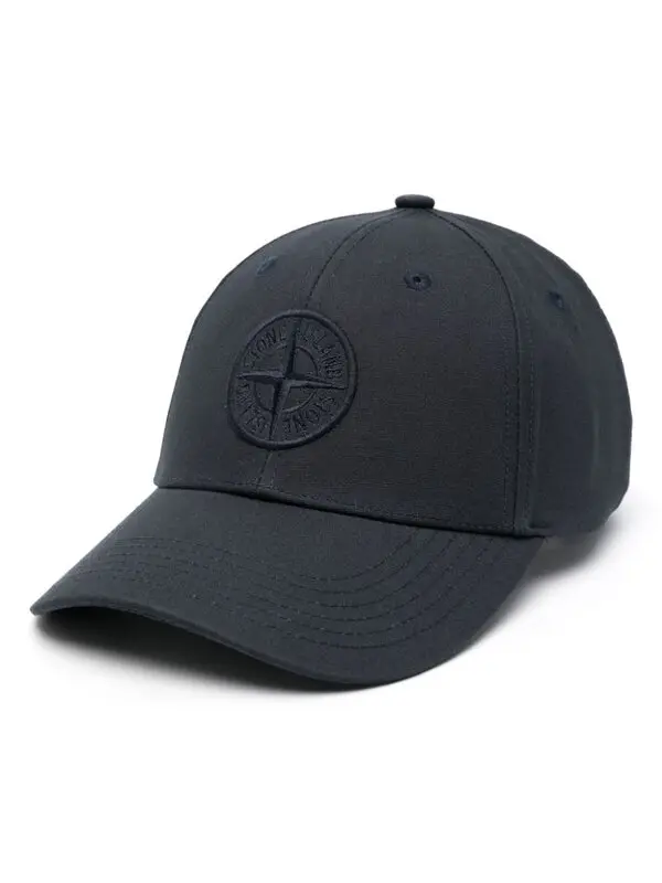 Stone Island Compass-motif Baseball Cap - Blue