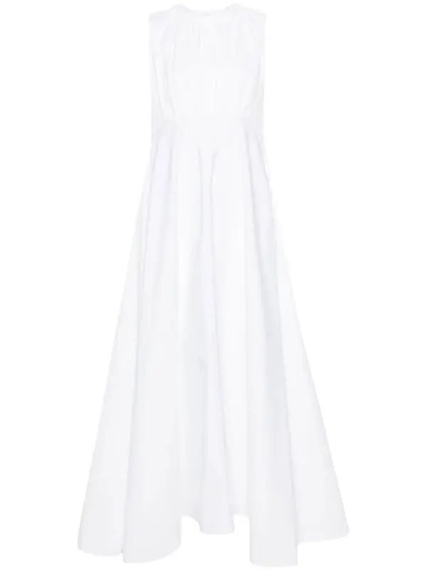 JIL SANDER Cotton Poplin Maxi Dress