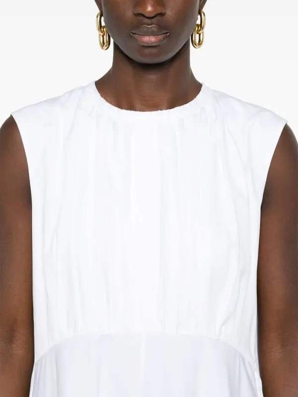 JIL SANDER Cotton Poplin Maxi Dress