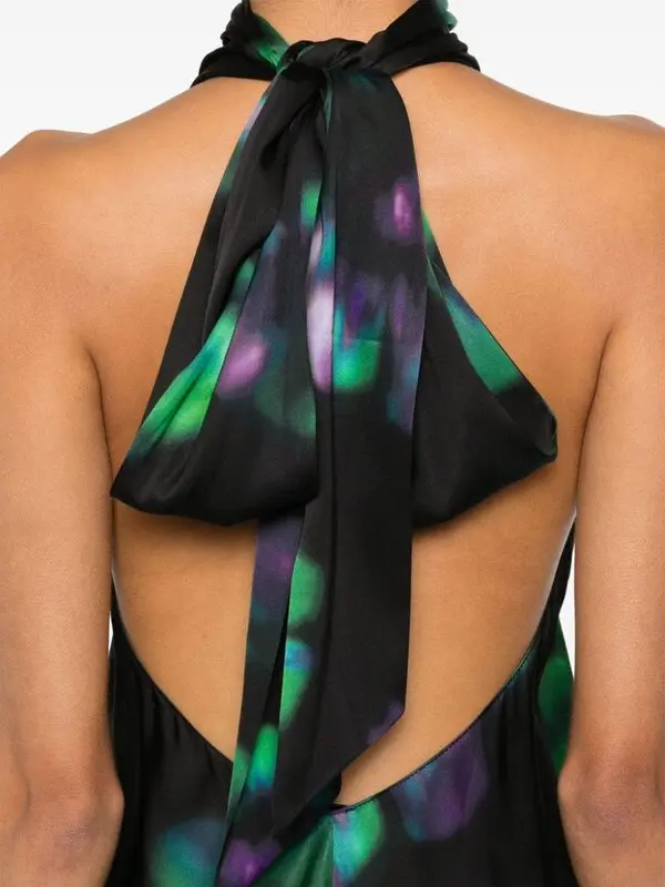Pinko Floral Print Maxi Dress In Black - 34% Off | Editorialist
