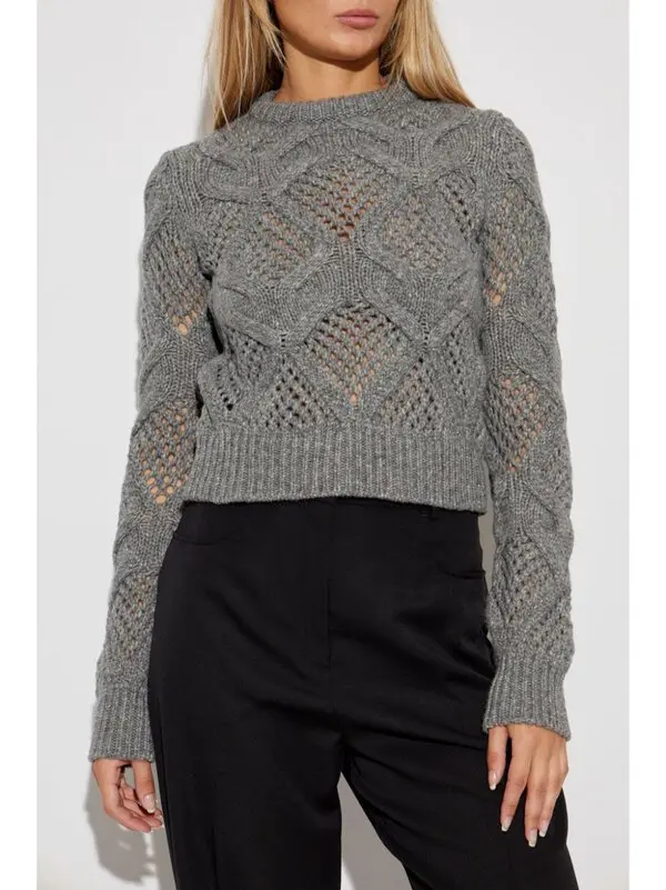 Sportmax Open-knit Long-sleeve Jumper