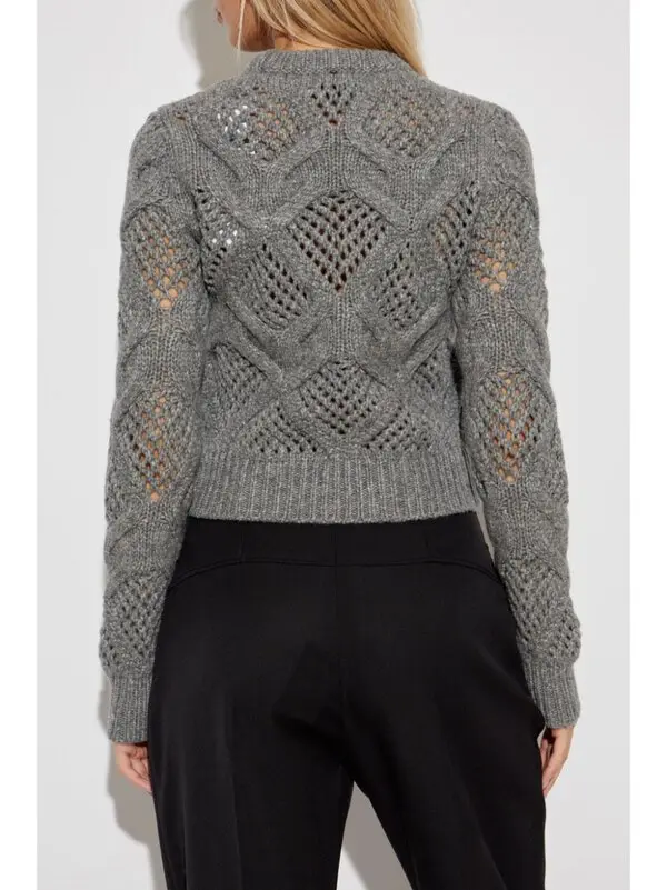 Sportmax Open-knit Long-sleeve Jumper