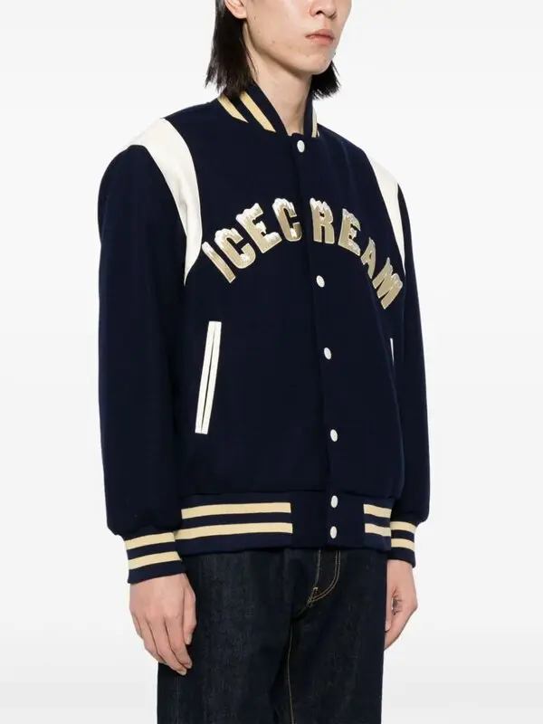 ICECREAM Drippy Varsity Jacket