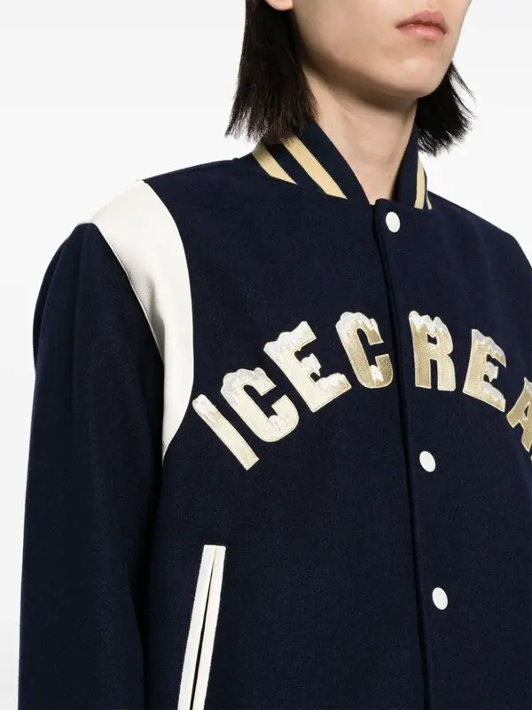 ICECREAM Drippy Varsity Jacket