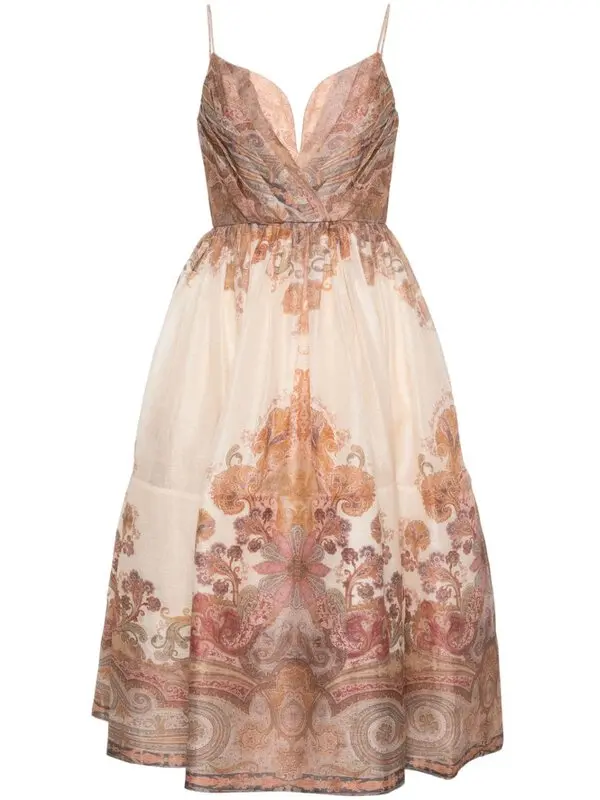 Zimmermann Illustration Midi Dress