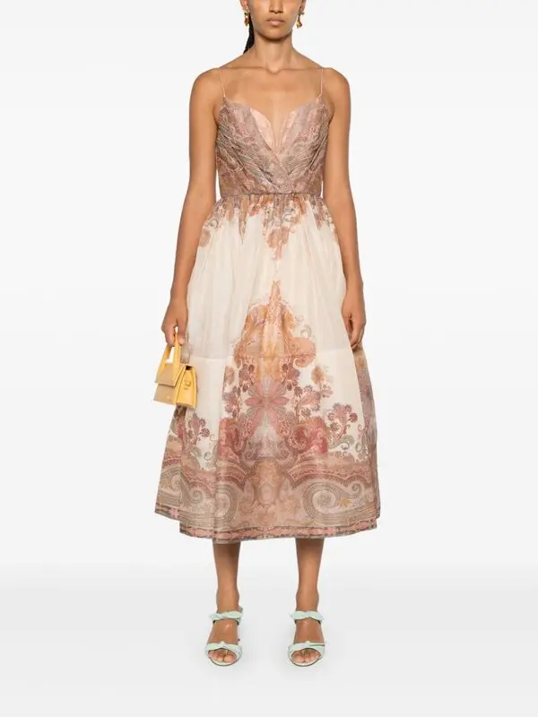 Zimmermann Illustration Midi Dress