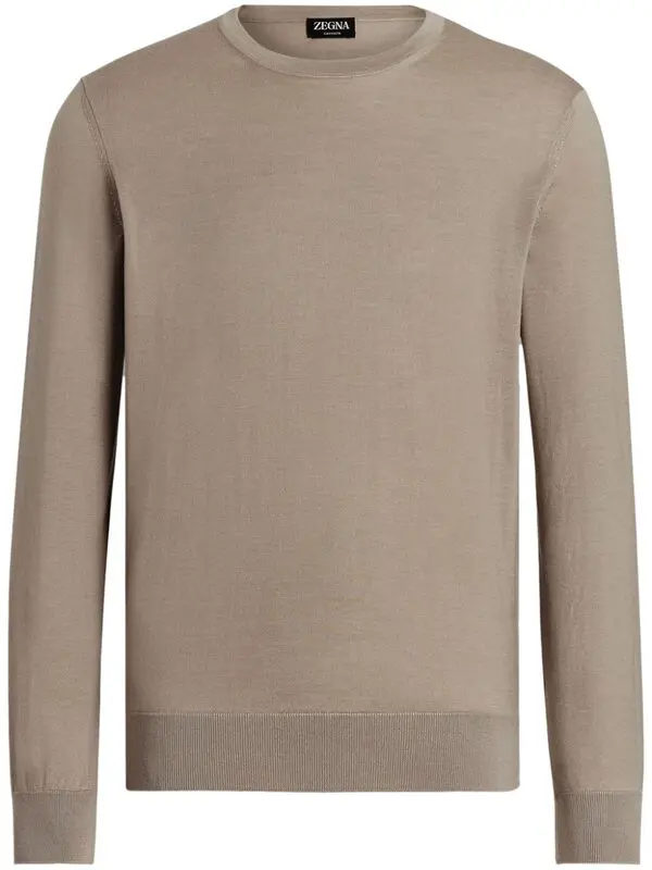 Zegna Crew-neck Sweater - Neutrals