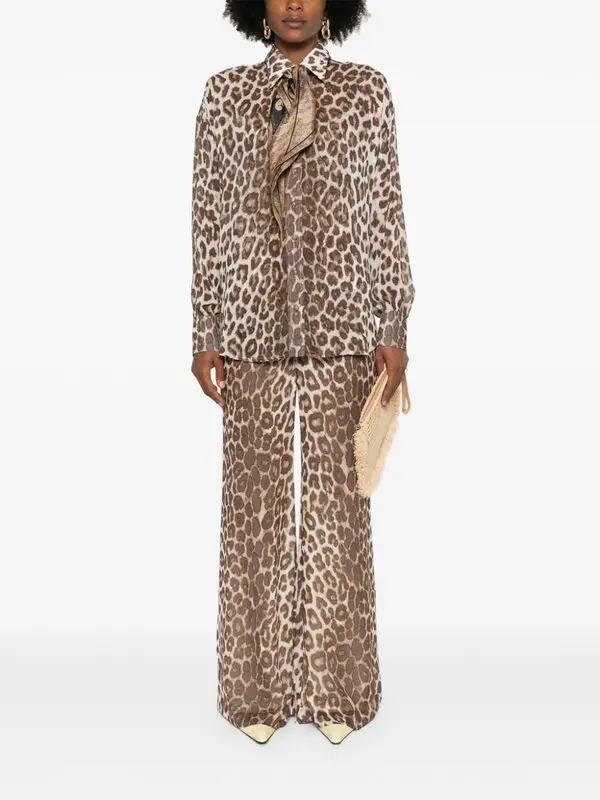 Zimmermann Illustration Flared Trousers