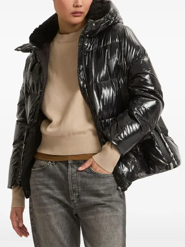 YVES SALOMON Duck-down Padded Jacket - Black