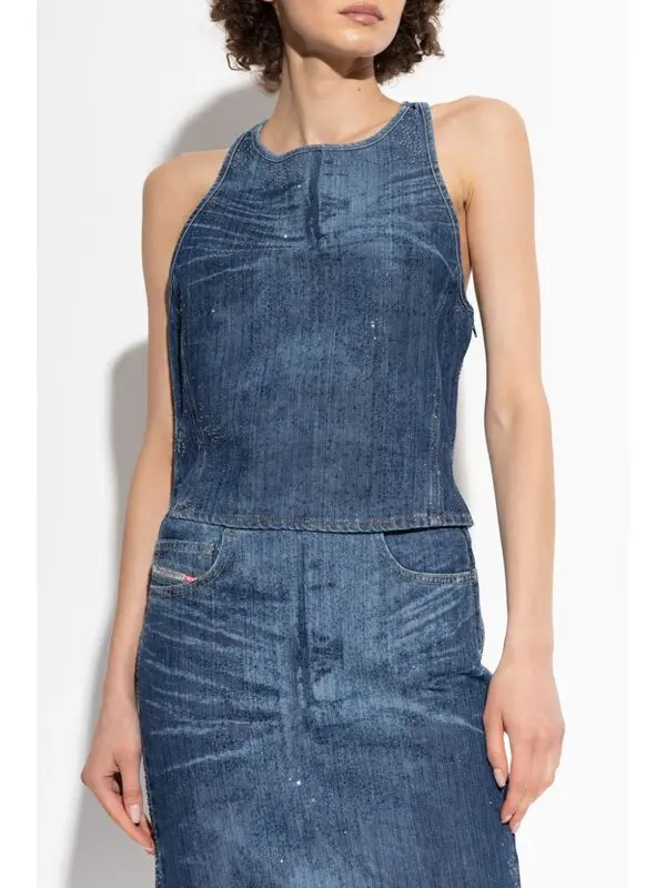 DIESEL® De-plaque-s Tank Top - Blue