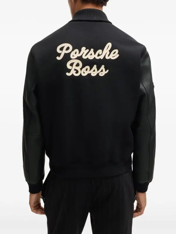 未使用級 PORSCHE × BOSS ロゴ リバーシブル ボンバージャケット BOSS x Porsche logo-appliqué Bomber Jacket | Black | FARFETCH BN
