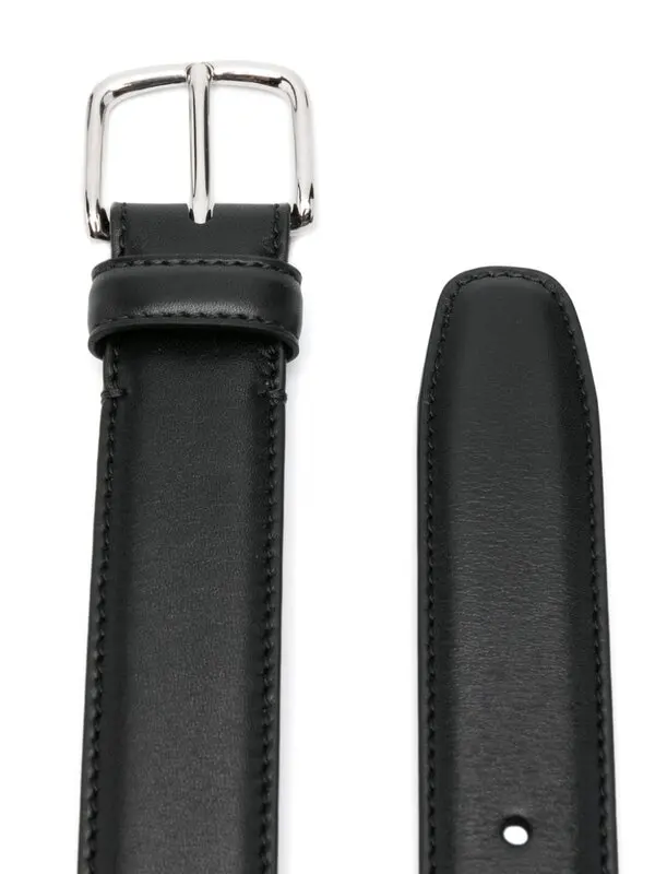 THE ROW Classic Leather Belt - Black