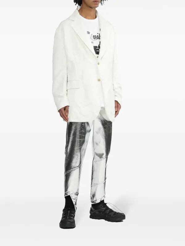 BLACK COMME DES GARÇONS Asymmetric Cropped Trousers