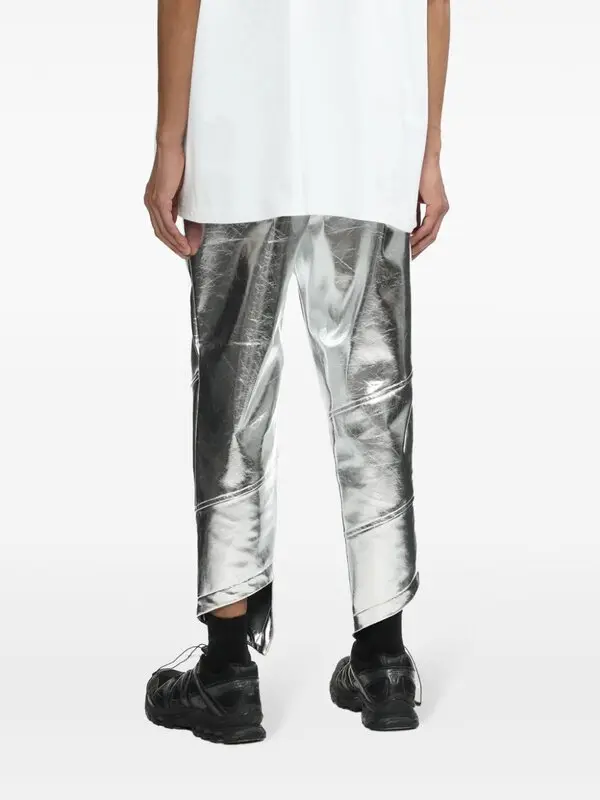 BLACK COMME DES GARÇONS Asymmetric Cropped Trousers