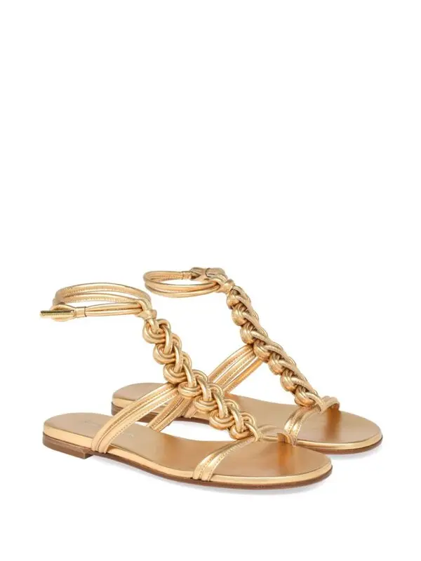 GIANVITO ROSSI Capua Sandals - Gold