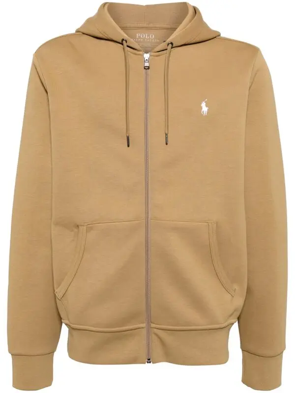 Polo Ralph Lauren Zipped Hoodie - Brown