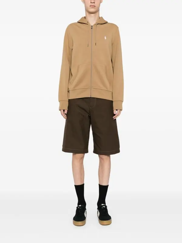 Polo Ralph Lauren Zipped Hoodie - Brown