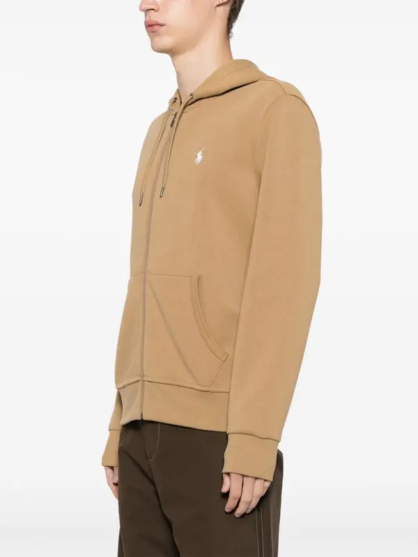 Polo Ralph Lauren Zipped Hoodie - Brown