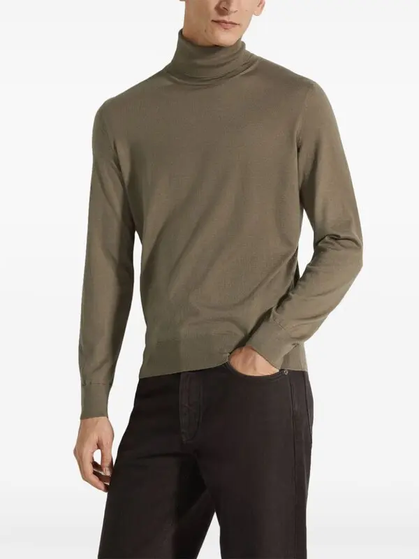 Zegna Cashseta Jumper - Green
