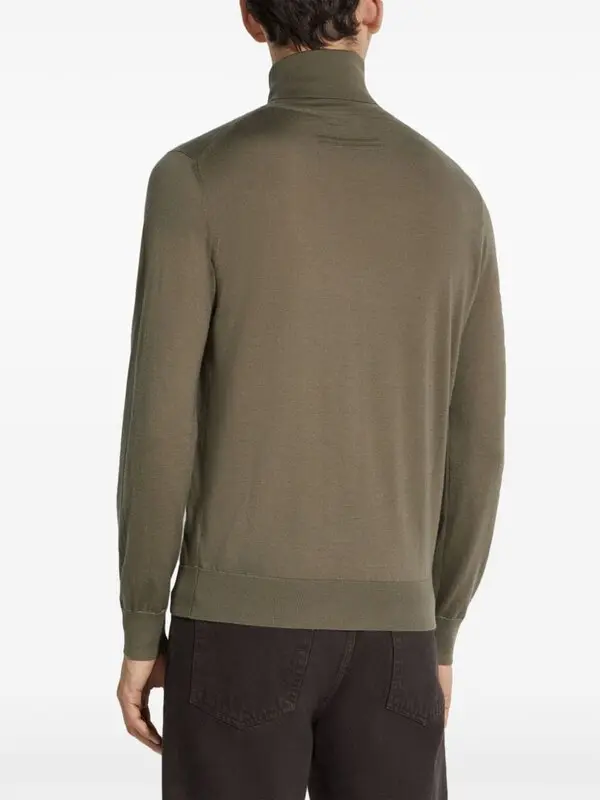 Zegna Cashseta Jumper - Green