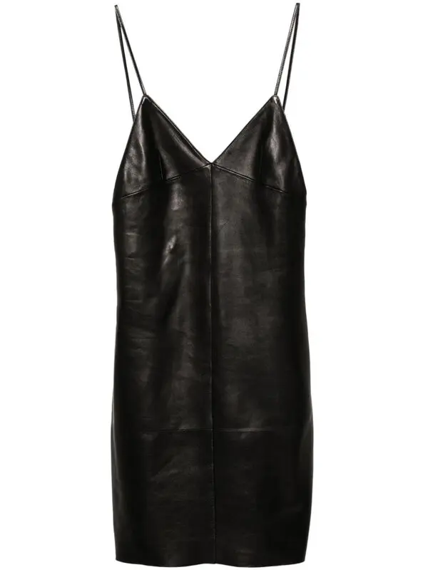 Saint Laurent Backless Slip Dress - Black