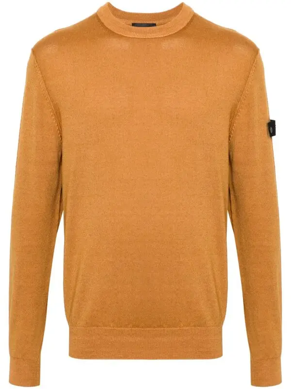 Peuterey Logo-patch Sweater - Brown