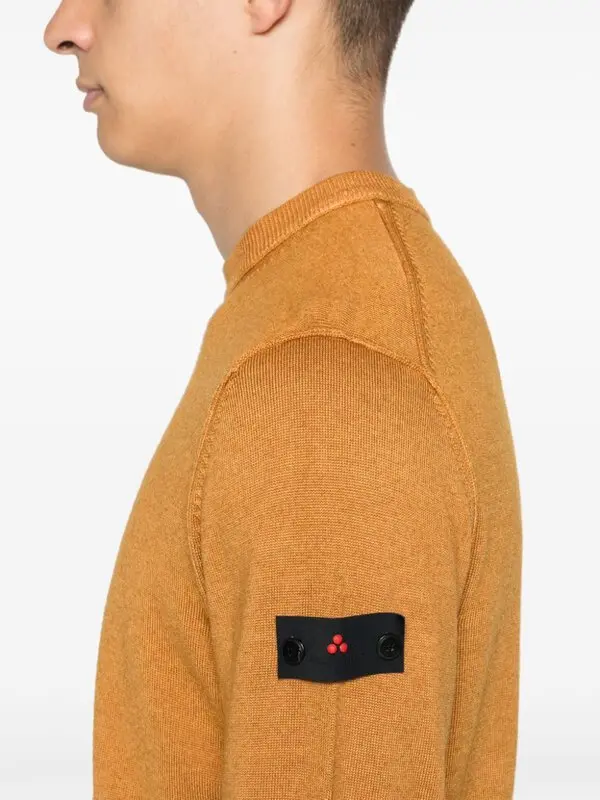 Peuterey Logo-patch Sweater - Brown